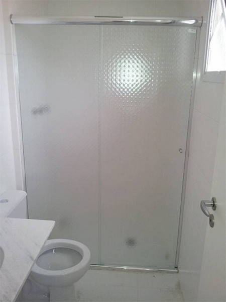 box para banheiro jateado - Vidraçaria Ideal